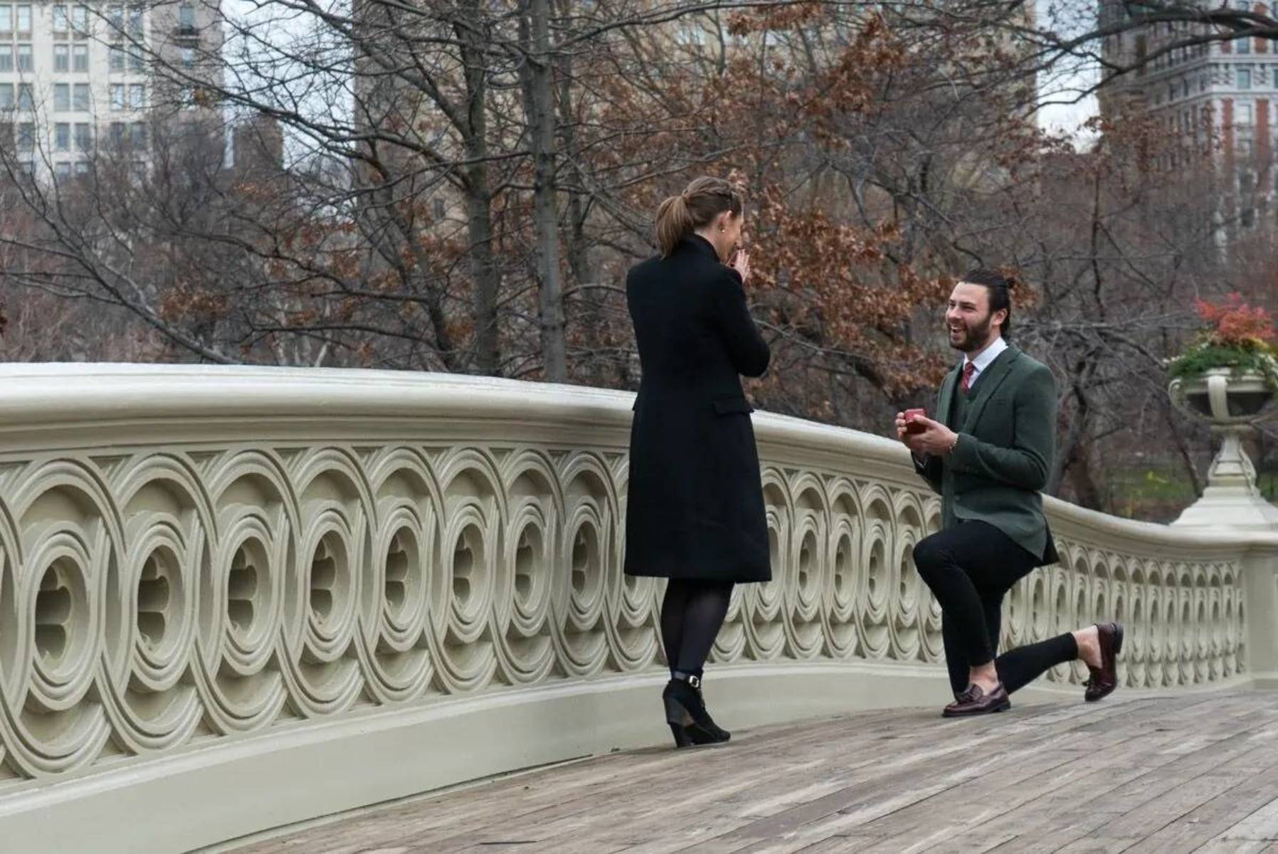 Bow Bridge surprise marriage proposal. | Proposal Ideas and Planning