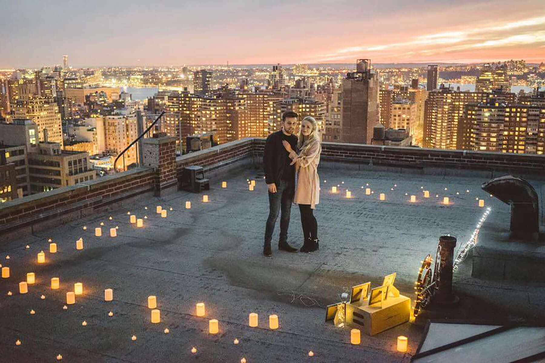 Sunset Proposal On A Private Rooftop. | Proposal Ideas and Planning