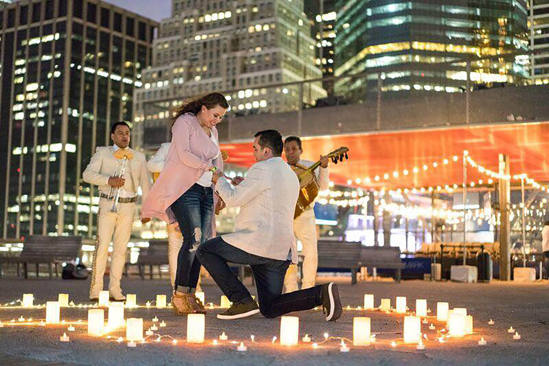 Mariachi Band and Candlelight Marriage Proposal | Proposal Ideas and ...