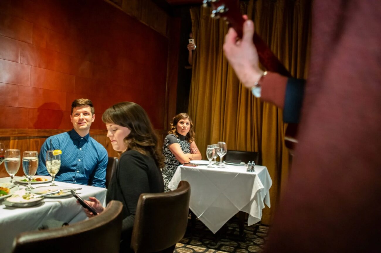 Flashmob Proposal at the Mastro’s Steakhouse Restaurant | Proposal ...