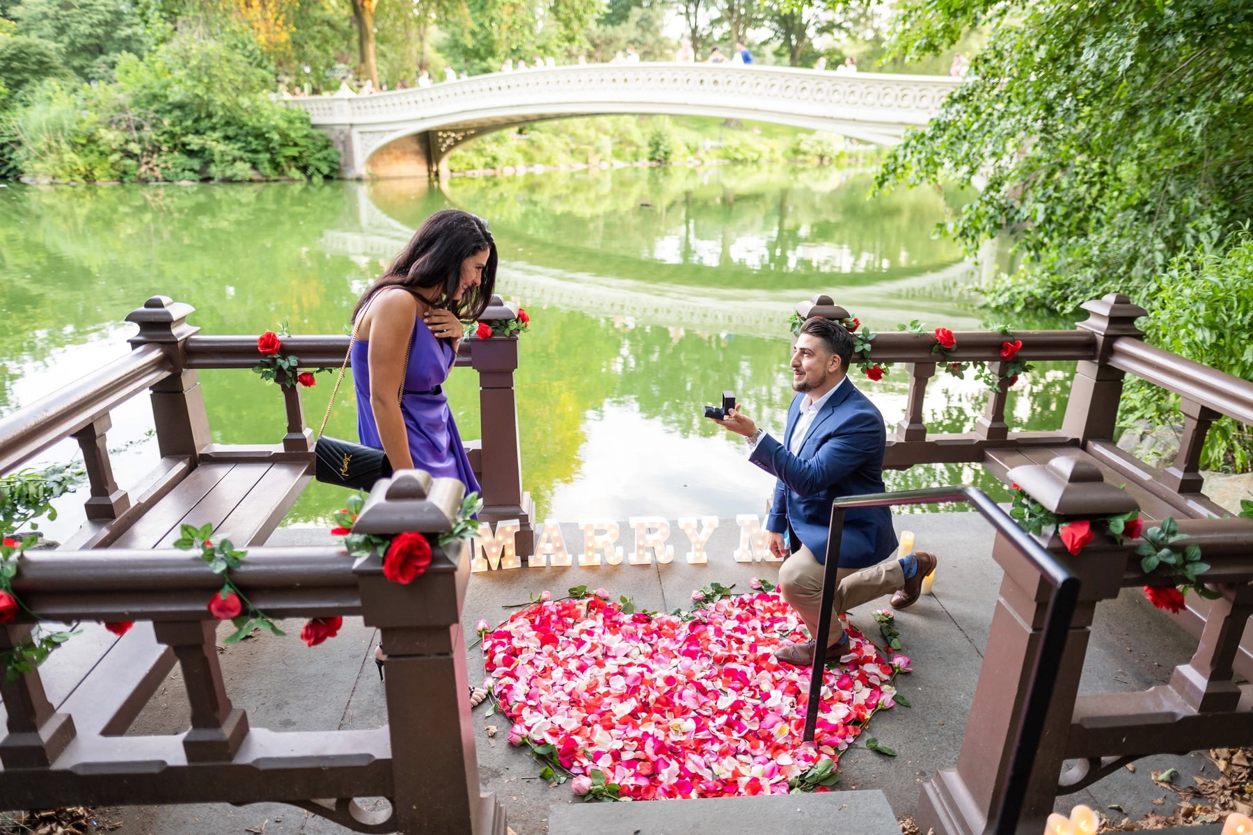 Surprise Bow Bridge marriage proposal | Proposal Ideas and Planning