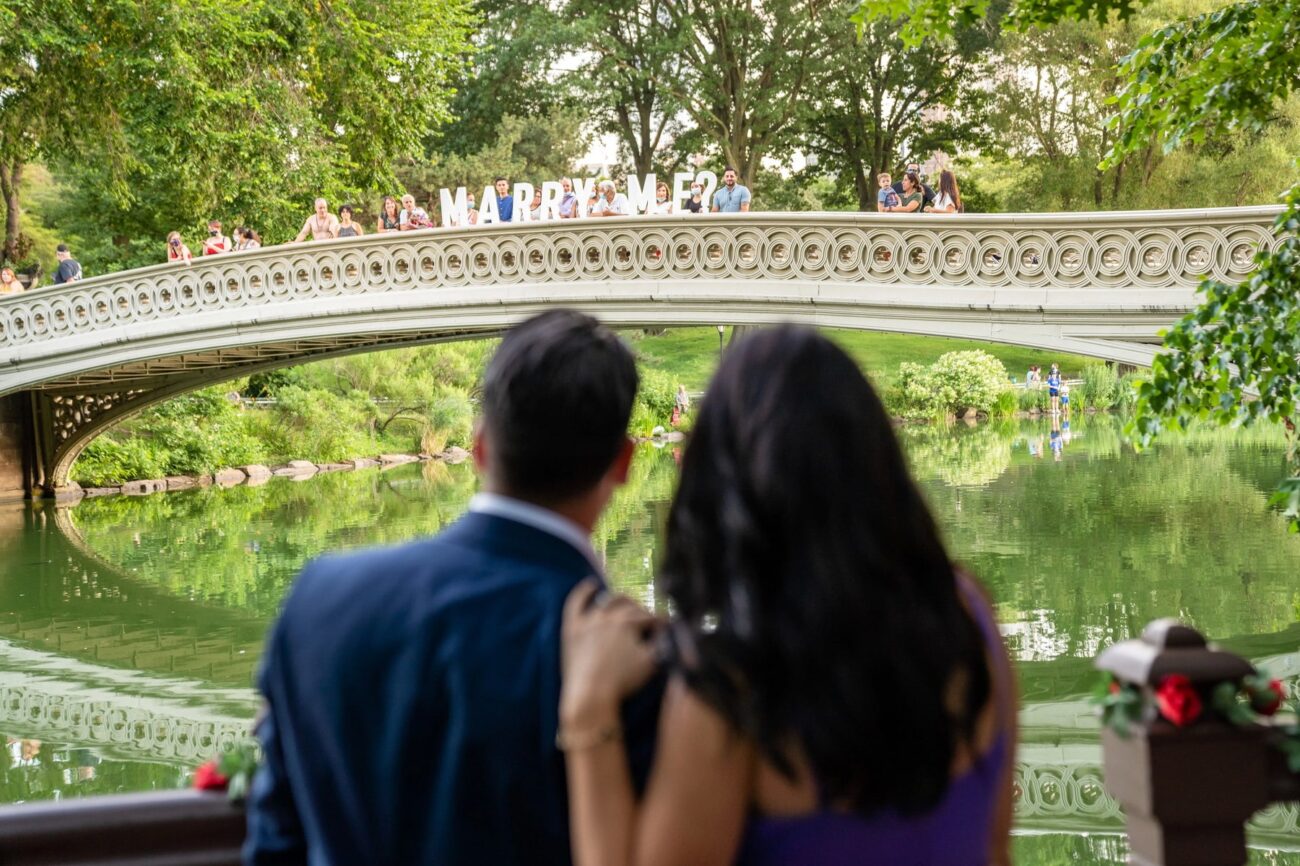 Surprise Bow Bridge marriage proposal | Proposal Ideas and Planning