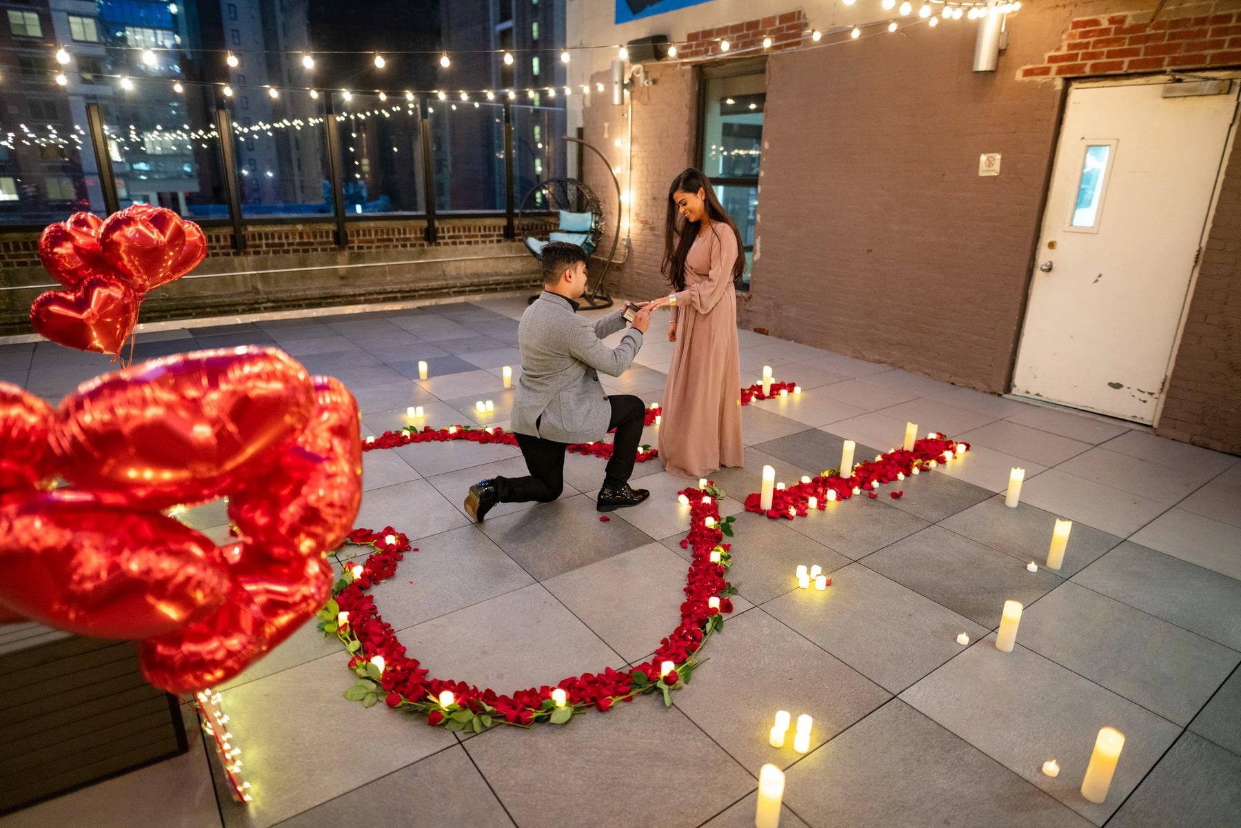 Enchanting rooftop proposal | Proposal Ideas and Planning