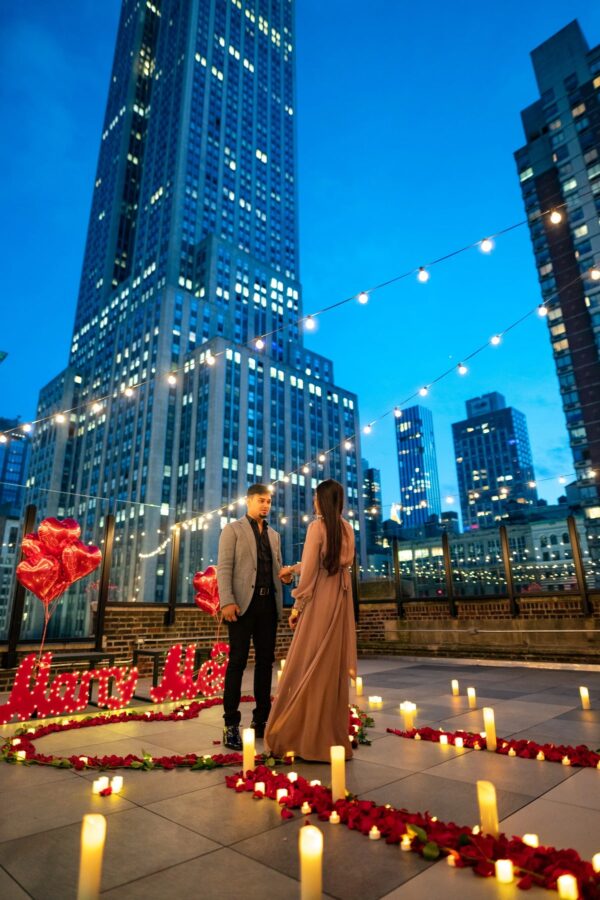 Enchanting rooftop proposal | Proposal Ideas and Planning
