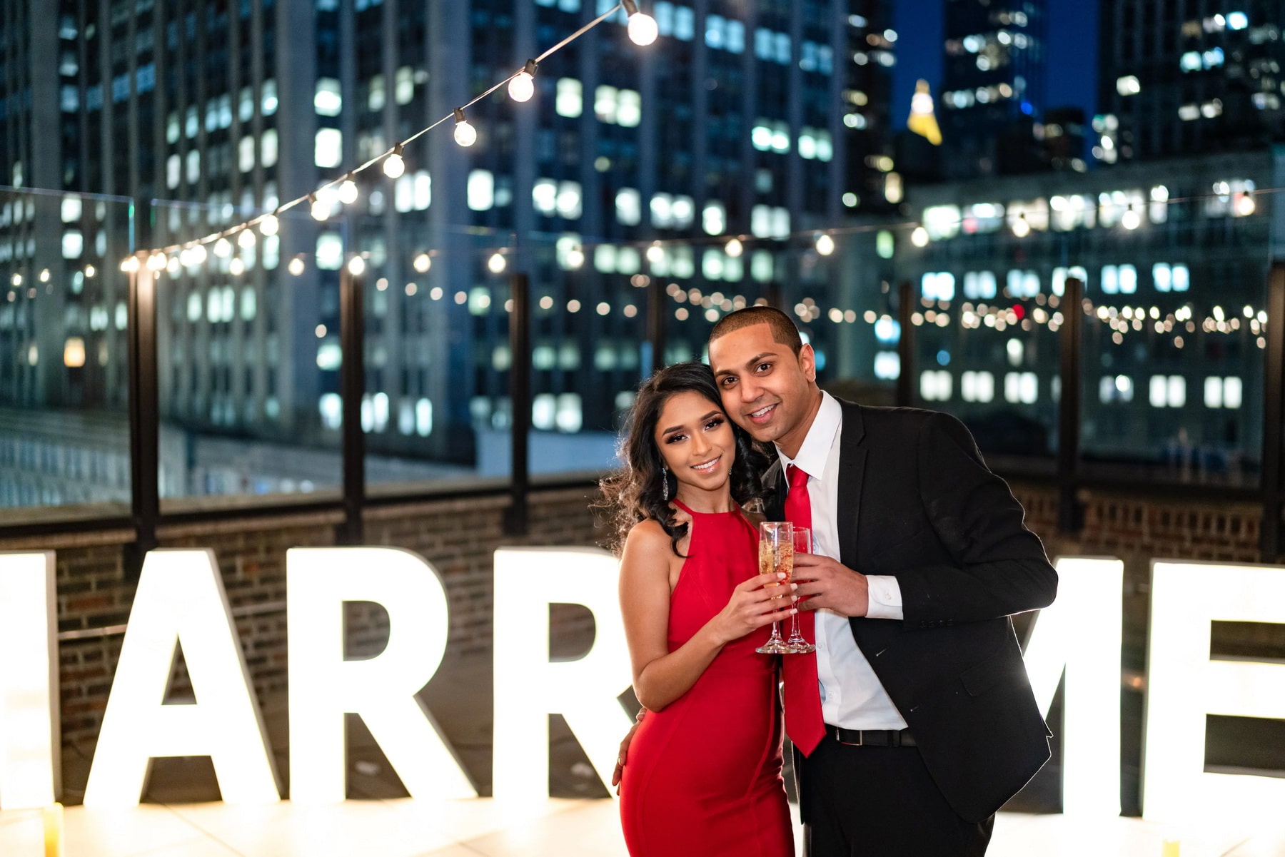 Valentine’s Day marriage proposal surprise proposal on a private ...