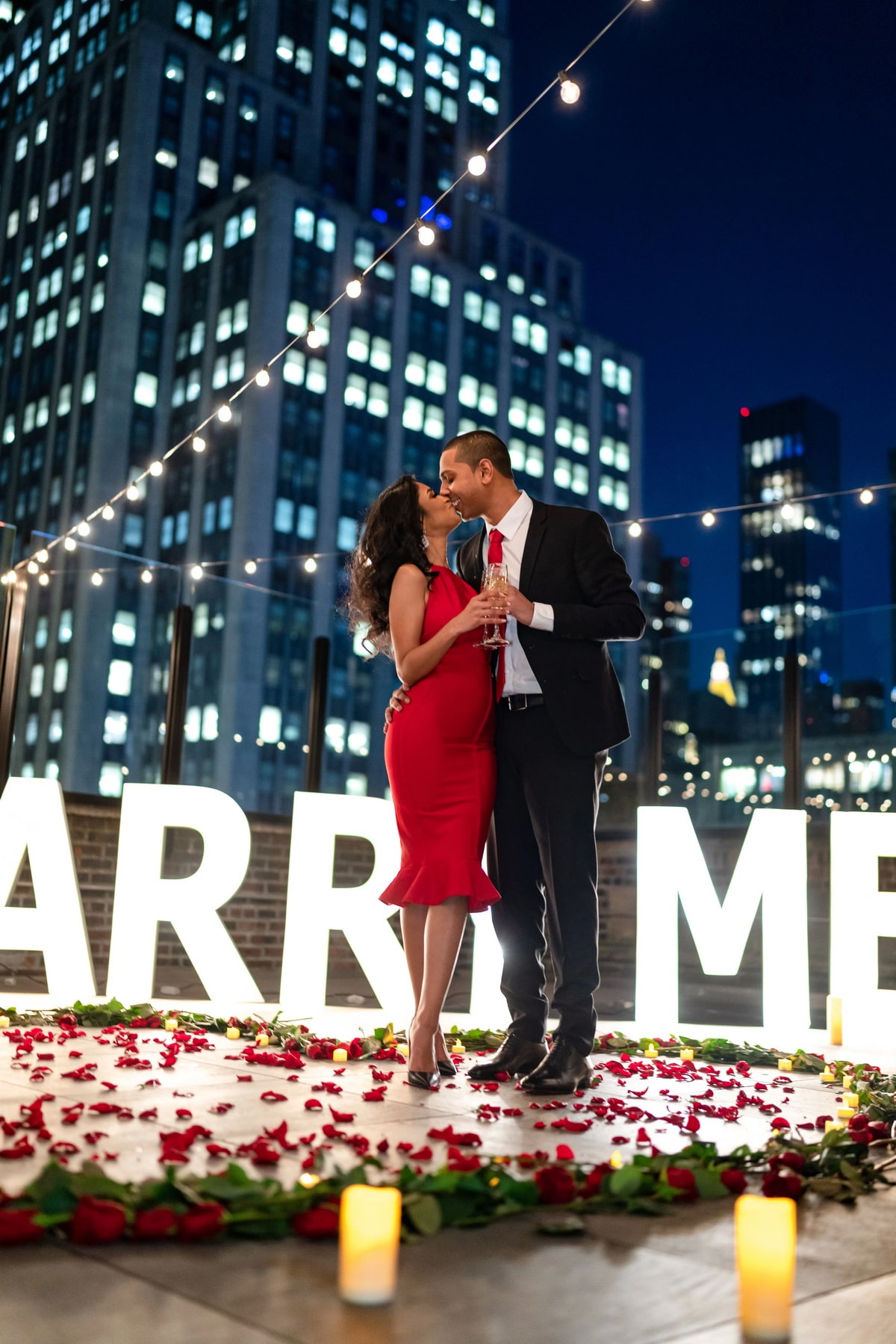 Valentine’s Day marriage proposal surprise proposal on a private ...